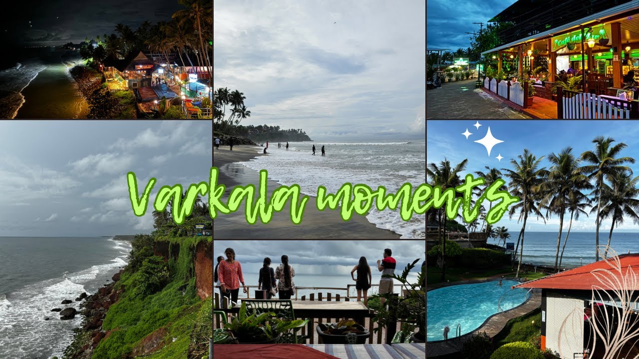 Ep 7: Exploring North Cliff, Varkala | Cafes, shops, beaches, resorts ...