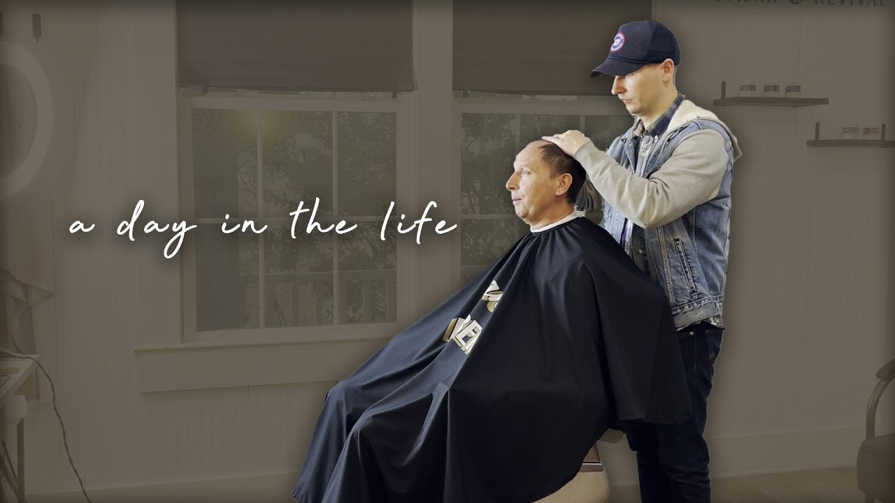 a day in the life of a barber - YouTube