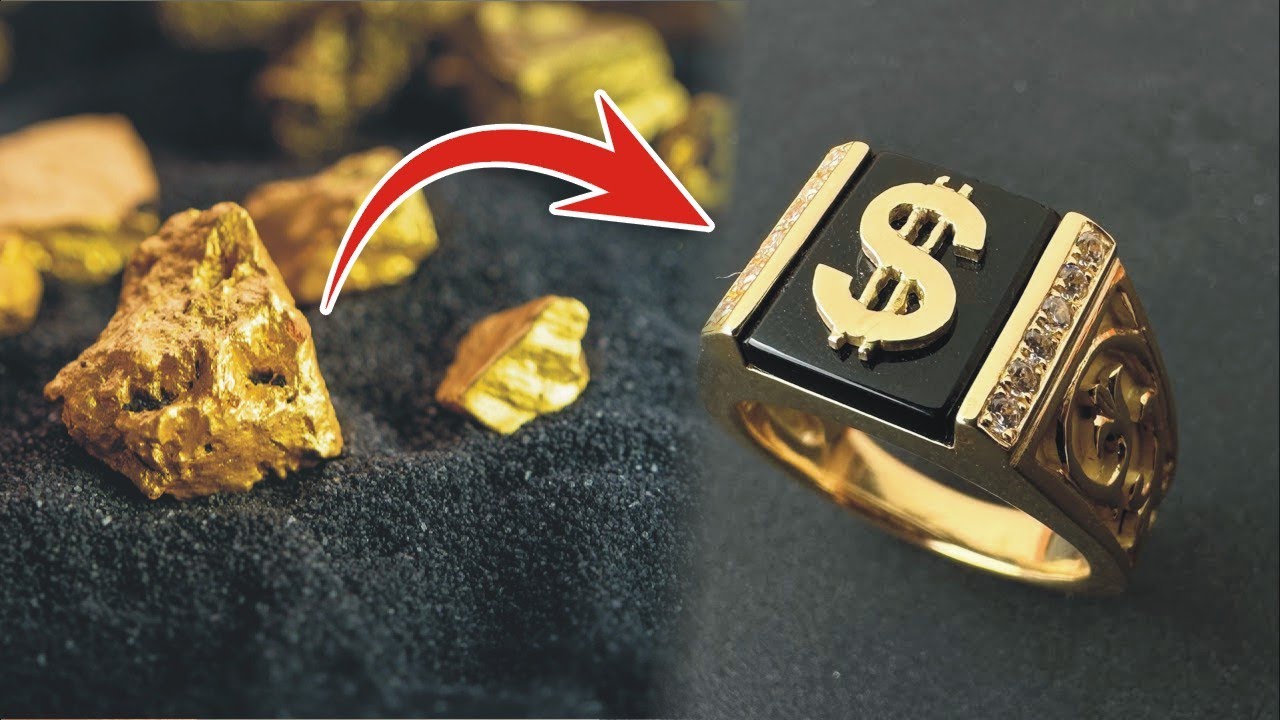 Making gold ring | 22k gold ring making for men | jewelry making ...