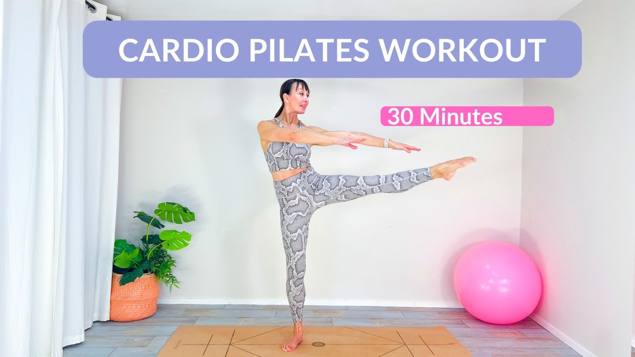 30 Minute Cardio Pilates Workout | Standing and Mat Pilates | No ...