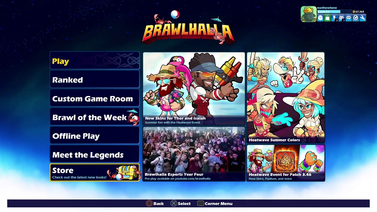 Heatwave event 2019 - New skins for Isaiah and Thor - brawlhalla - YouTube