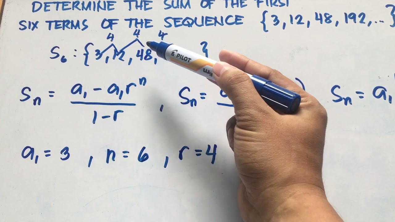 Finite Geometric Series | Math 10 - YouTube