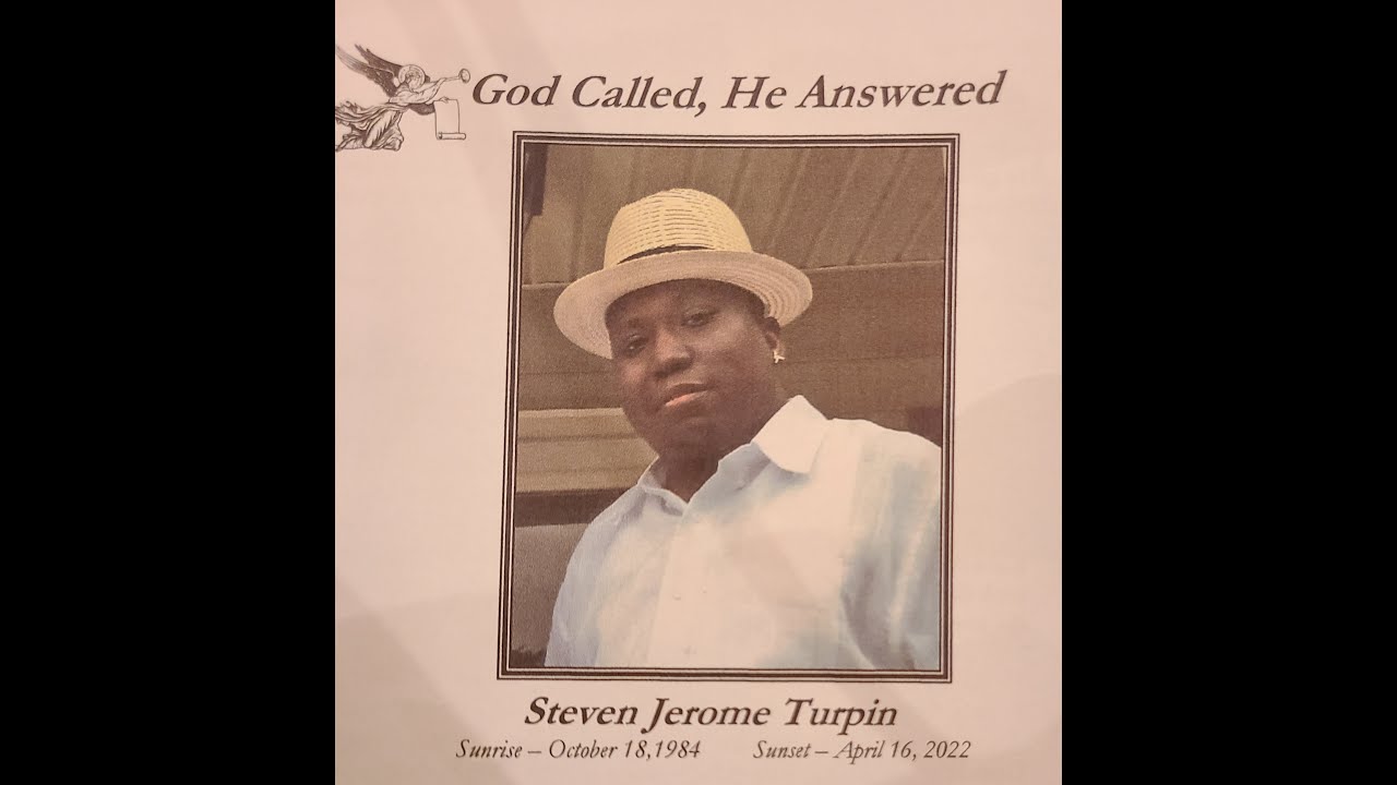 Steven Jerome Turpin Funeral Service - YouTube