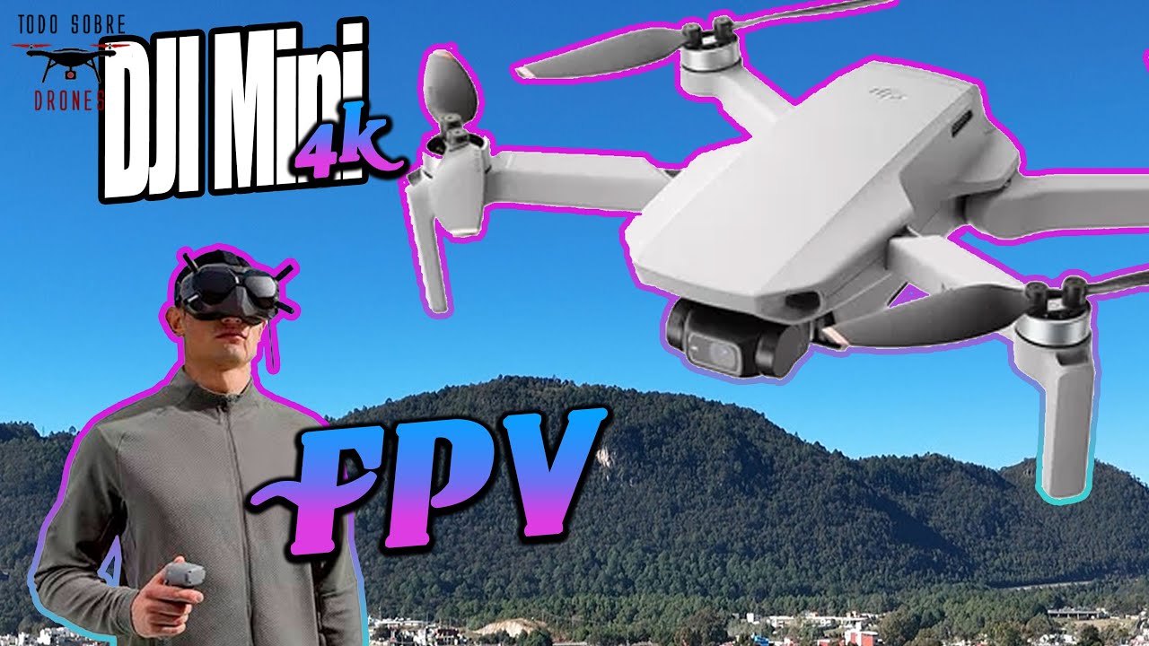 Dron DJI Mini 4k 🚁 como hacer FPV? 📷 + test de zoom wow me sigue ...