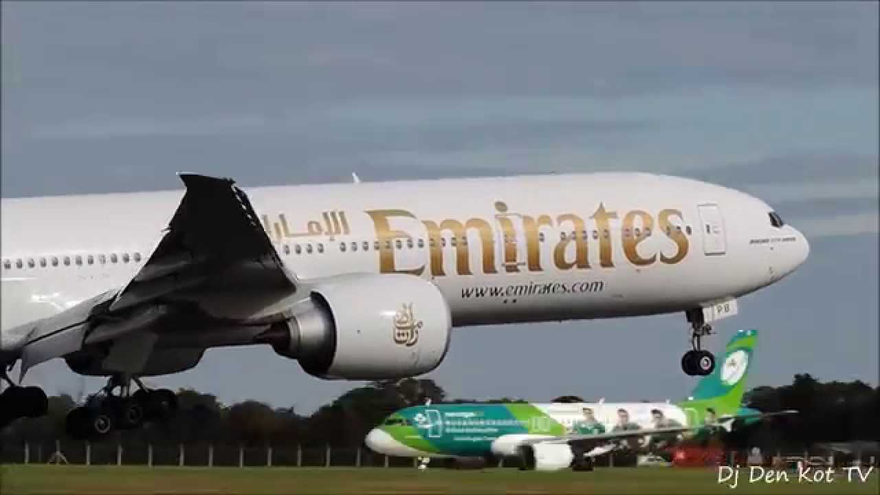 Emirates Landing and TakeOff Dublin Airport - YouTube