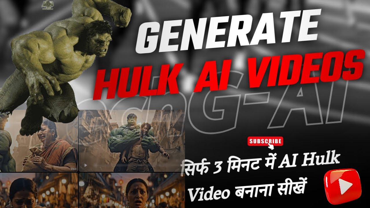 How To Create Realistic HULK AI Videos 🔥 | Hulk Badmash Style AI Video ...