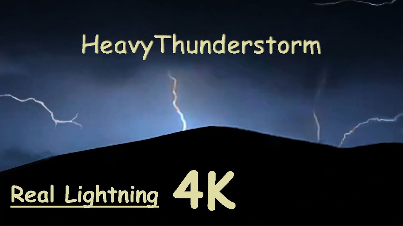 Heavy Thunderstorm Sounds, Realtime Rain - Real Lightning on The ...