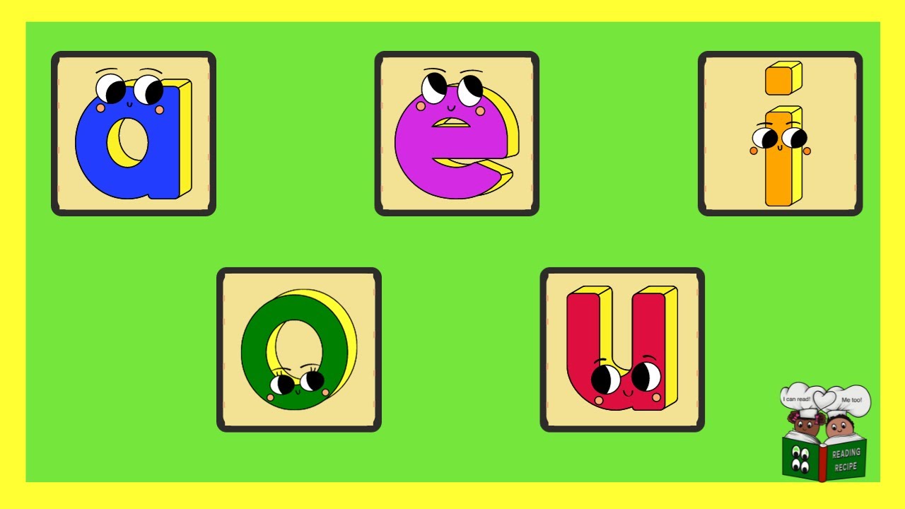 Short Vowel Sounds Chant - English Phonics - YouTube