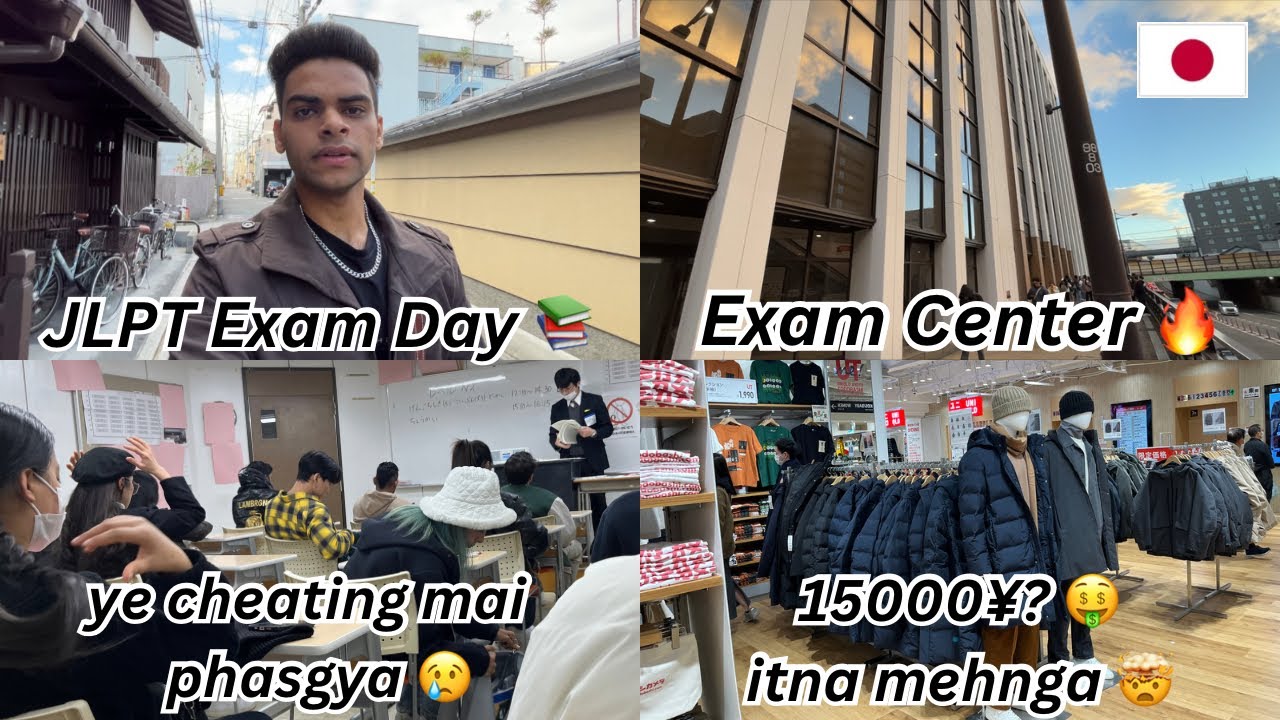 JLPT Exam Day | Shopping vlog | International Student | Japan vlogs ...