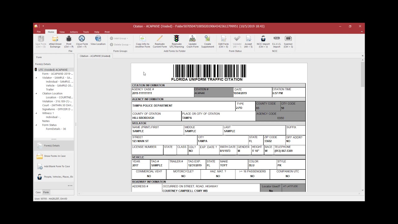 TraCS How To Void and Unvoid eCitations - YouTube