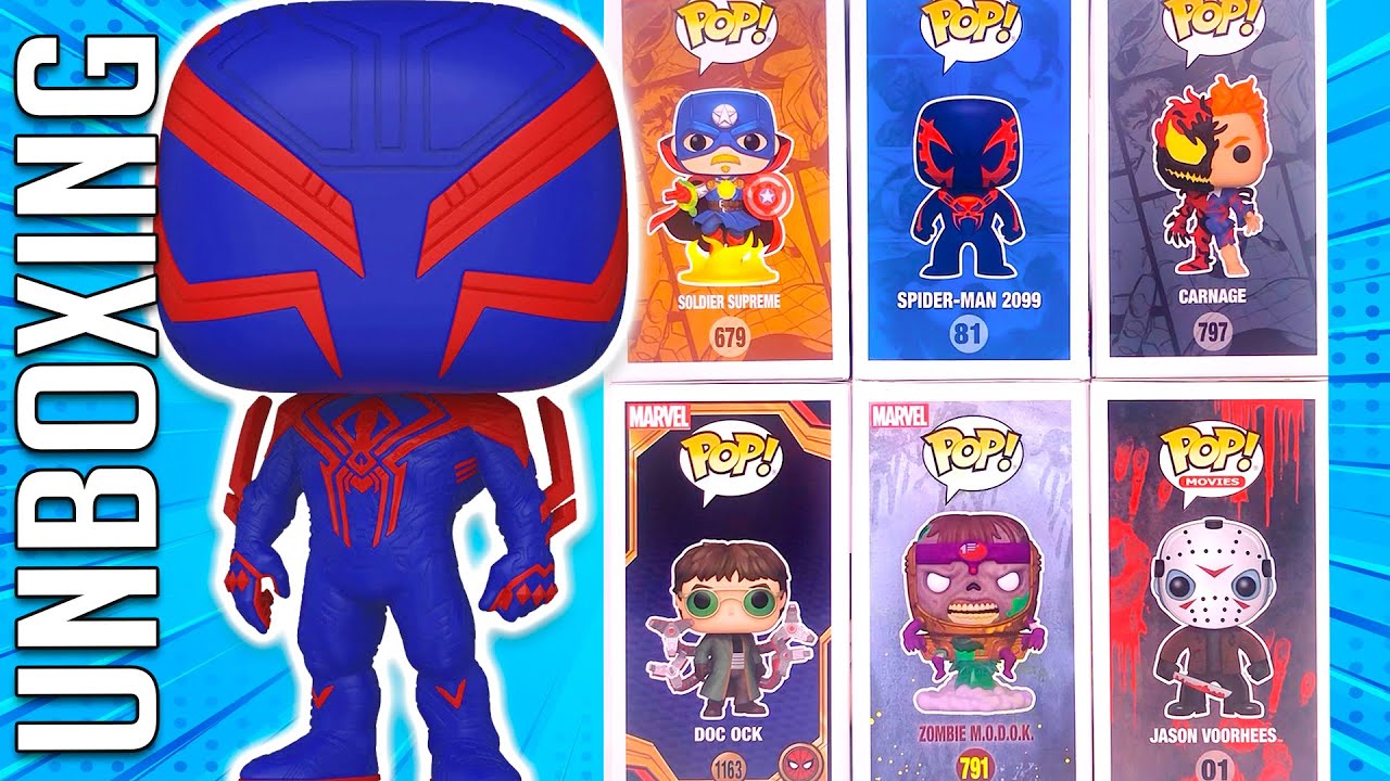 Unboxing Funko Pop: Soldado Supremo, Spiderman 2099, Carnage, Dock Ock ...