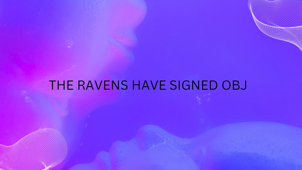 Ravens Signed OBJ #Ravens #Nfl # Baltimore #Gold #Purple - YouTube