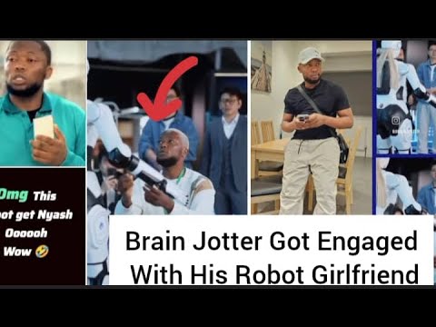 Brain Jotter just got engaged to a Tesla Robot Girlfriend - YouTube