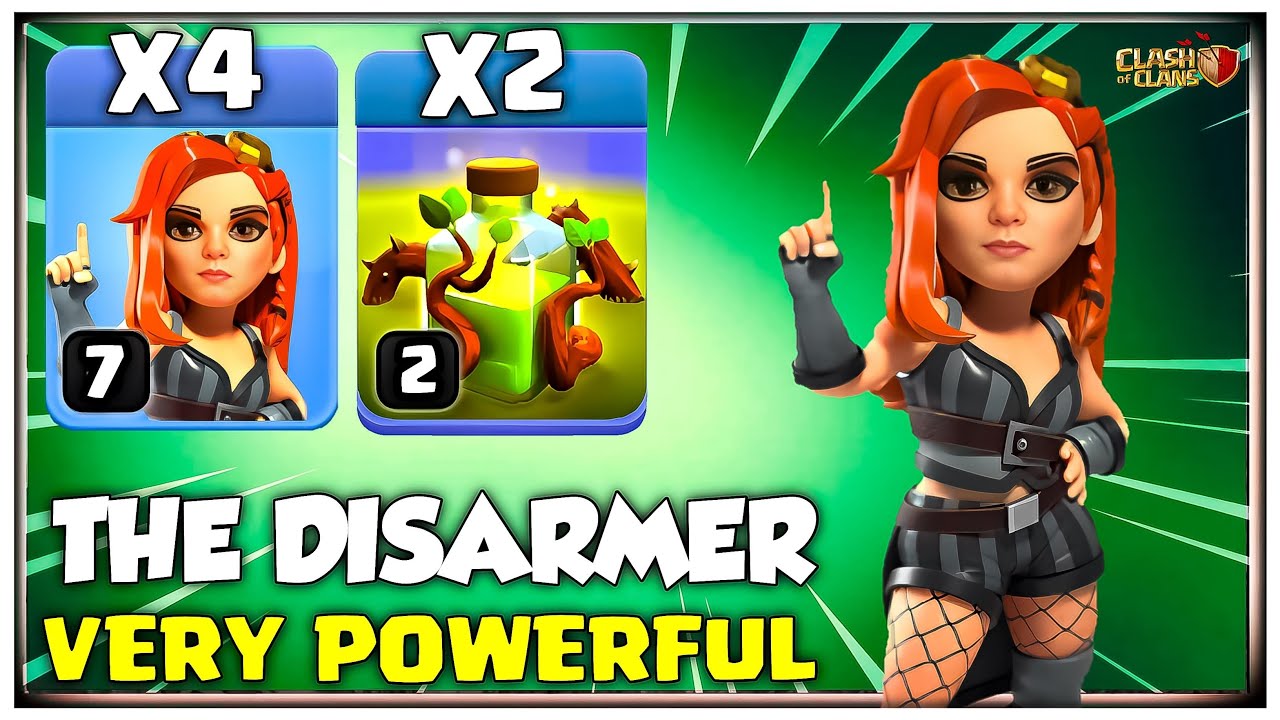 VERY POWERFUL!! New Th12 the Disarmer Overgrowth Spell Attack Strategy ...