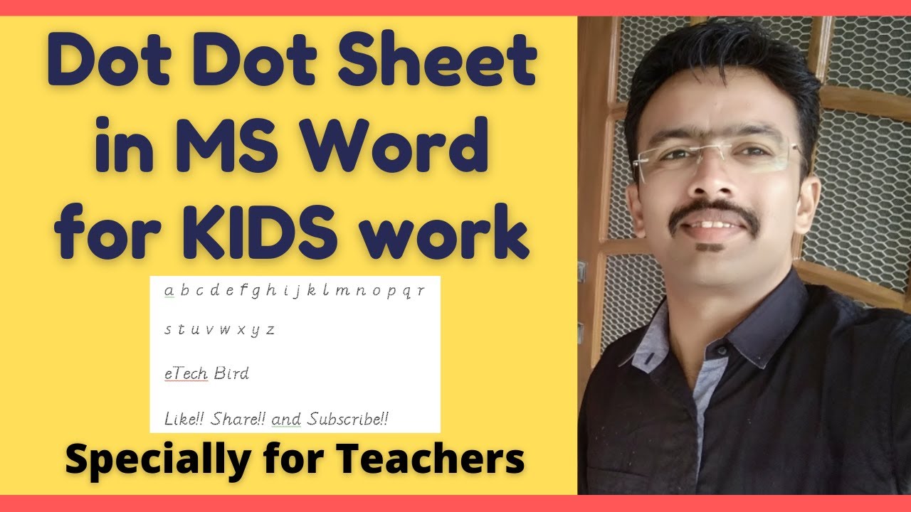 How To Make Dot Dot Sheet In MS Word How To Make Make Dot Dot How To Make Dot Dot Sheet In MS Word How To Make Make Dot Dot