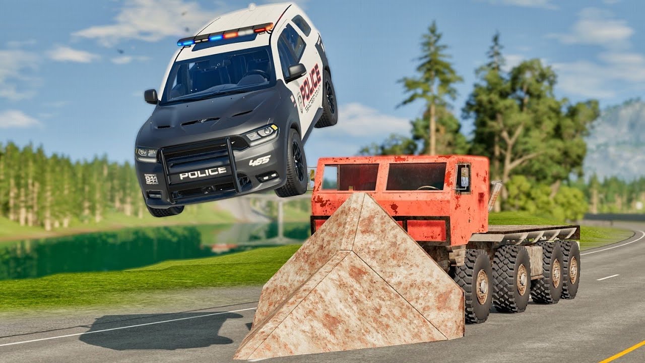 Unstoppable! - Crazy BeamNG Drive Police Chase | Bibika - YouTube