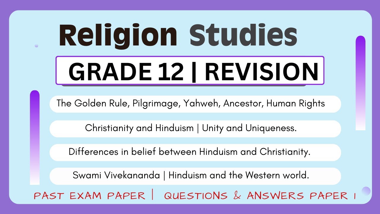 Religion Studies Grade 12 | Essential Revision Guide 11 - YouTube