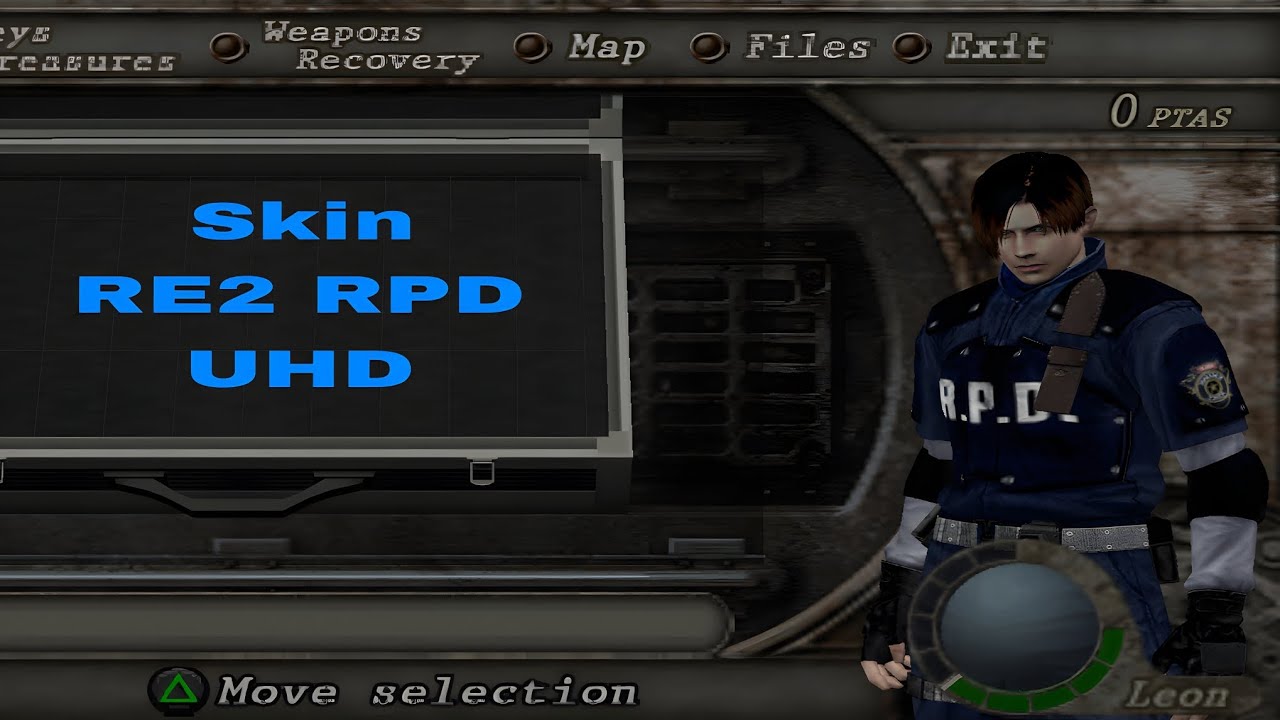 RE4 Skin RE2 RPD UHD (AetherSX2/PS2/Dolphin Emulator) - YouTube