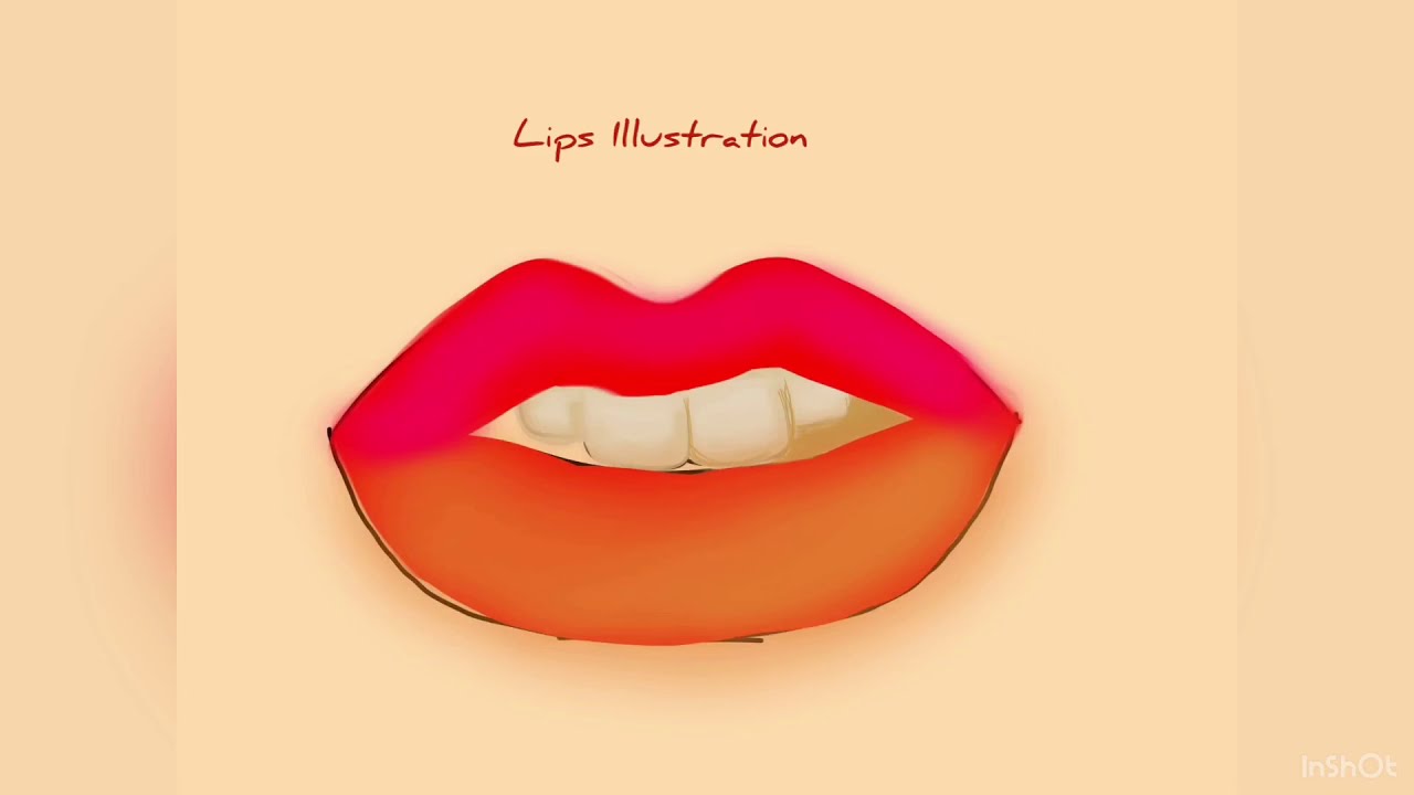 How to make LIPS ILLUSTRATION in 60 minutes NIKZ DH. Autodesk, APPLE ...
