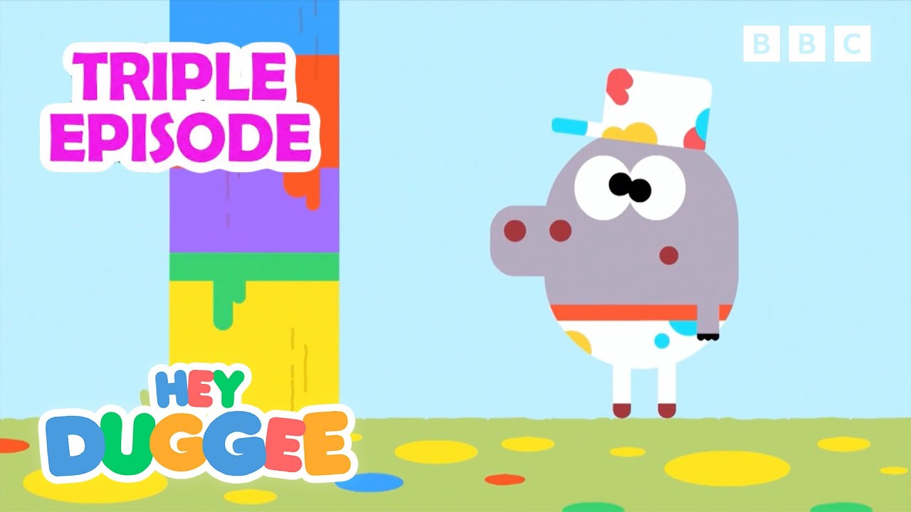Art with Duggee | TRIPLE EPISODE | Decorating, Colour and Drawing ...