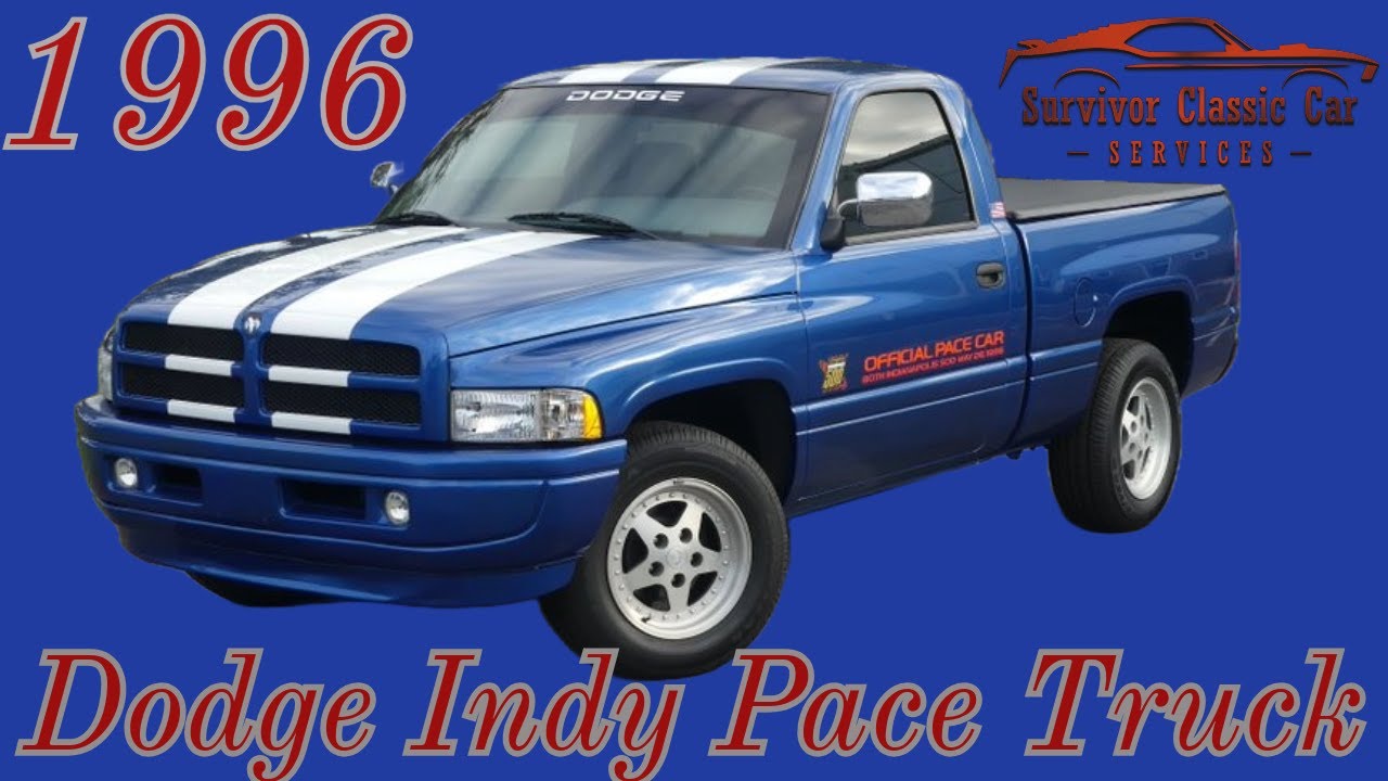 1996 Dodge Ram 1500 Indy 500 Pace Truck Rare short bed GTS Blue 5 9 ...