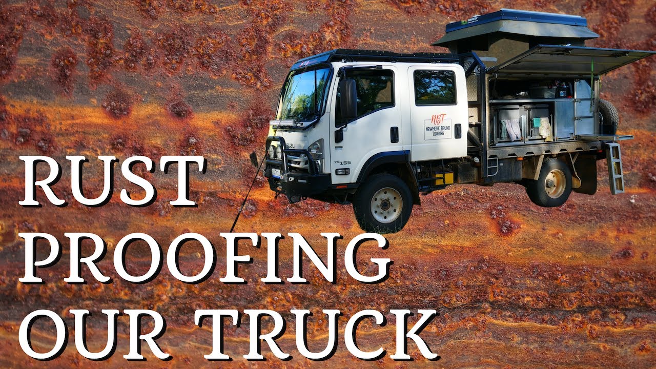 Rust Proofing our Isuzu NPS roof 75/155 truck in 4K see the process and where you can get it ...