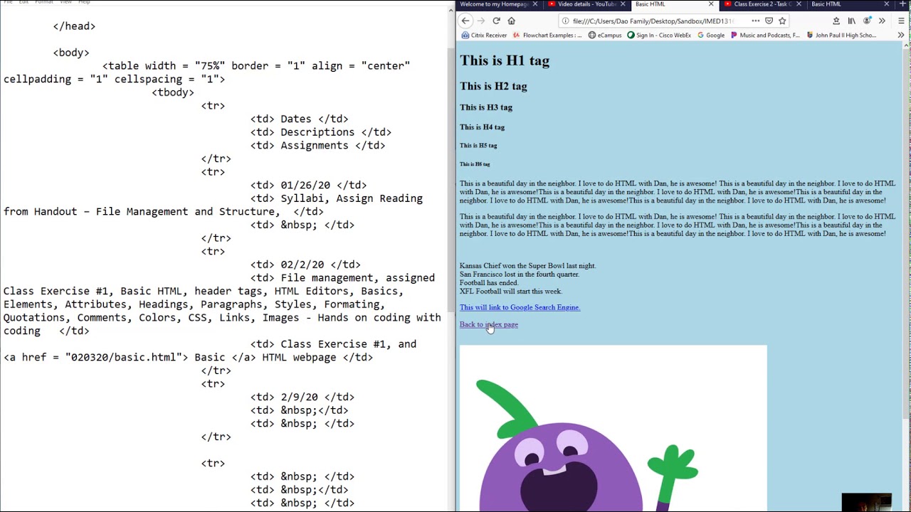 Class Exercise 2 Task C part 4 - YouTube