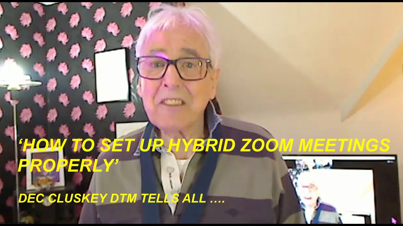HOW TO SET UP HYBRID ZOOM MEETINGS PROPERLY YOU TUBE - YouTube