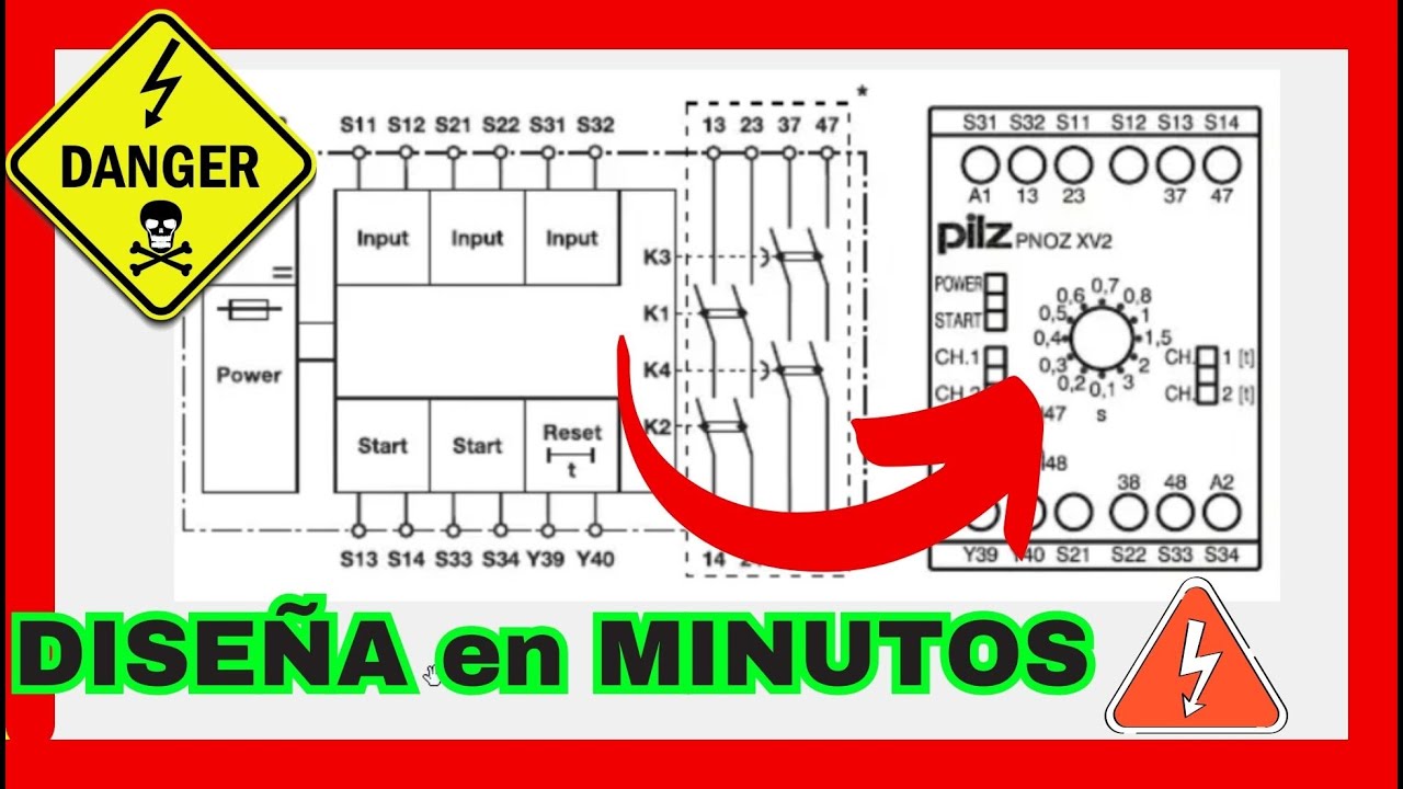 ⚠️ Circuito de Seguridad para un Motor Trifásico | Diseño con Relé ...