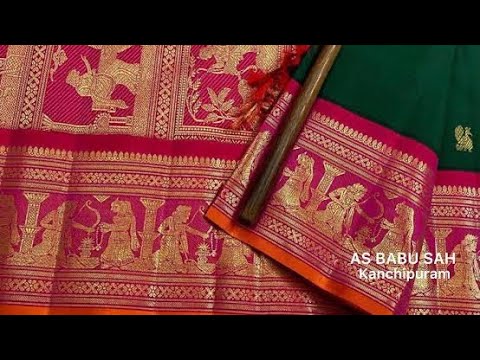 A S Babu Shah Saree Collection ( Kanchipuram Silk) - YouTube