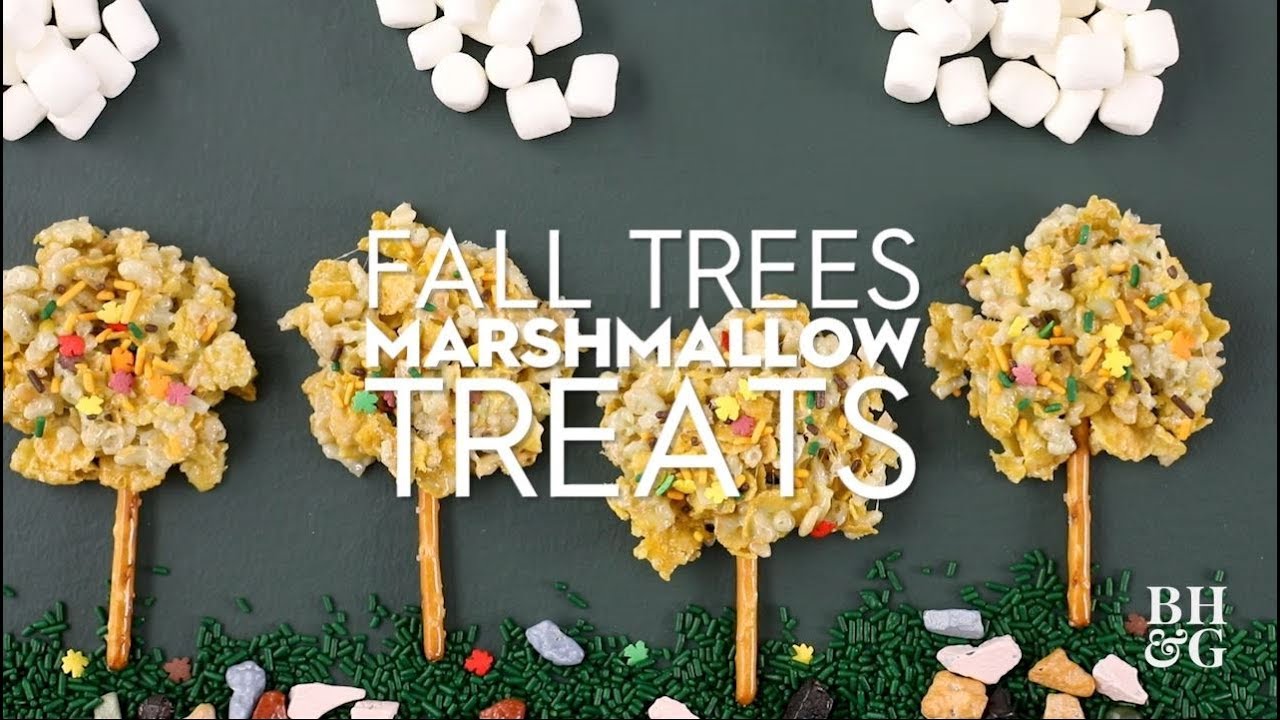 Fall Trees Marshmallow Treats | Fun With Food | Better Homes & Gardens ...