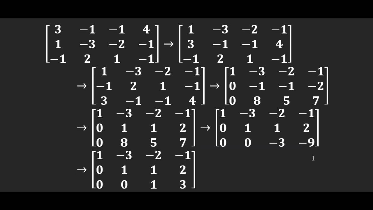 MATLAB - Lekcja 10 - Metoda eliminacji Gaussa-Jordana - YouTube