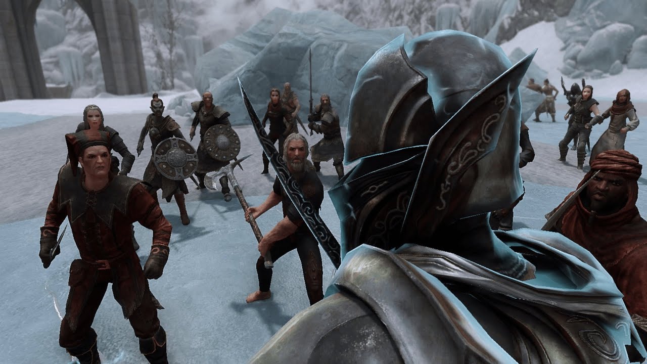 Ebony Warrior vs Thieves Guild,Dark Brotherhood&Companions | Skyrim ...