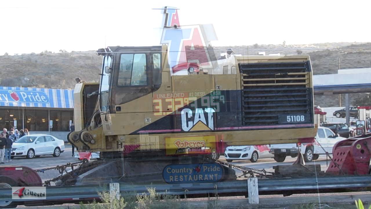 CAT 5110B ~ OVERSIZE LOAD - YouTube