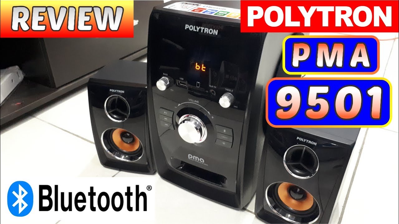 SPEAKER POLYTRON PMA-9501 [Bluetooth] - YouTube