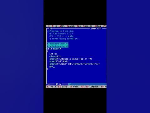 C Program to find Sum of the series 1²+2²+3²+...upto n terms using formula - YouTube