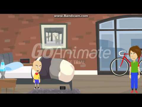 Caillou destroys his dads iPhone/grounded.