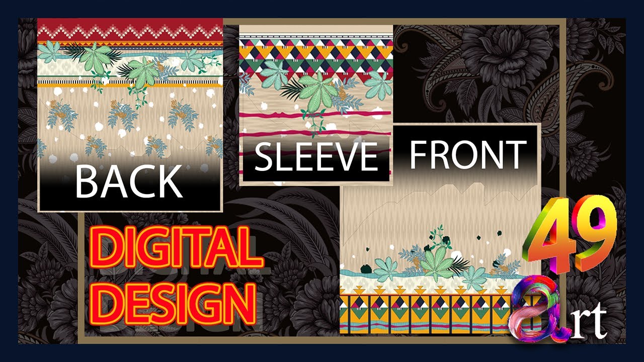 Digital Textile Design (How to create digital design) shirt - YouTube