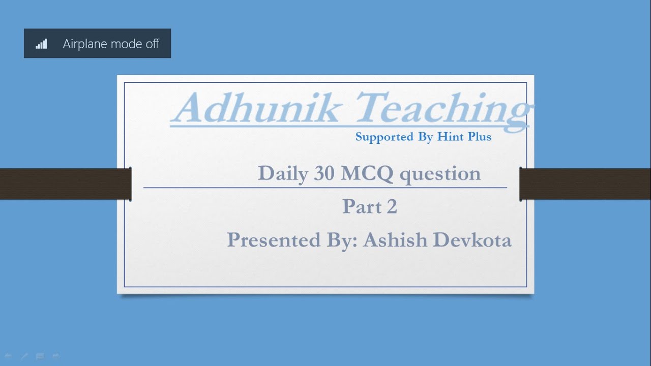 Daily 30 MCQ Questions Part 2. #goviral #education #subscribe #support ...