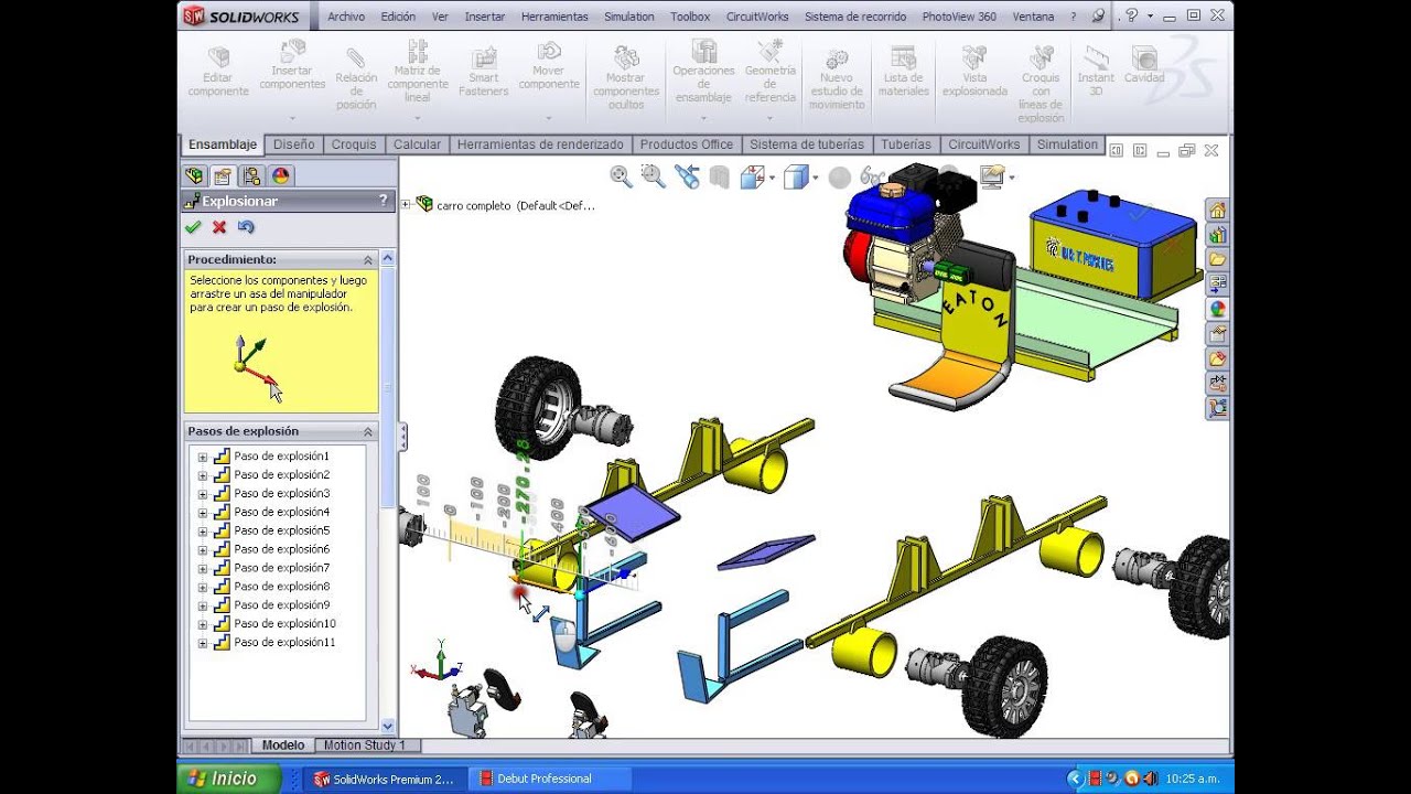 explosion con solidworks - YouTube