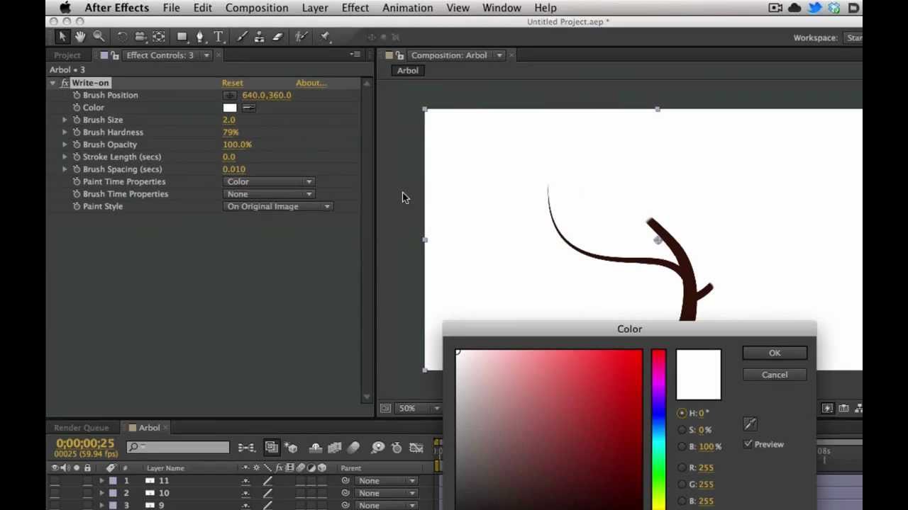 Efecto de crecimiento en After Effects - YouTube