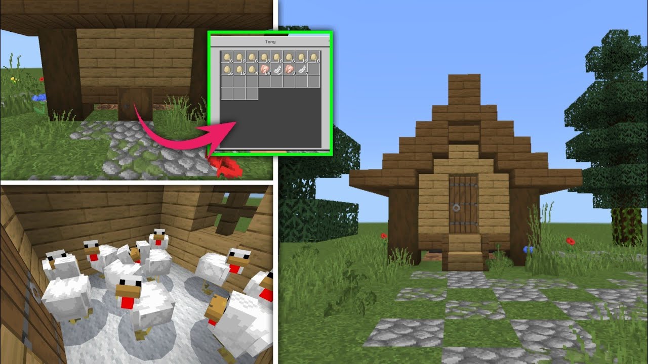 [Minecraft] Tutorial Membuat Kandang Ayam🐔 Otomatis⁉️ - YouTube