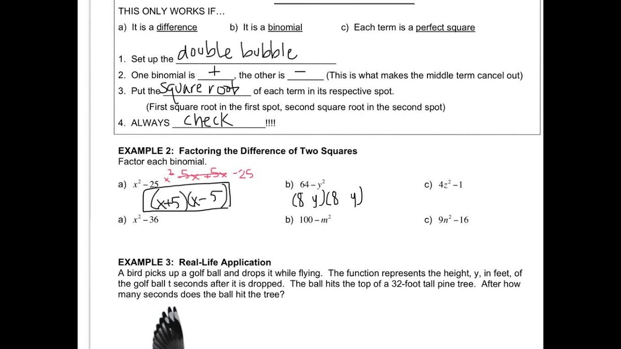 Algebra 7 9 Factoring DOTS YouTube algebra-7-9-factoring-dots-youtube