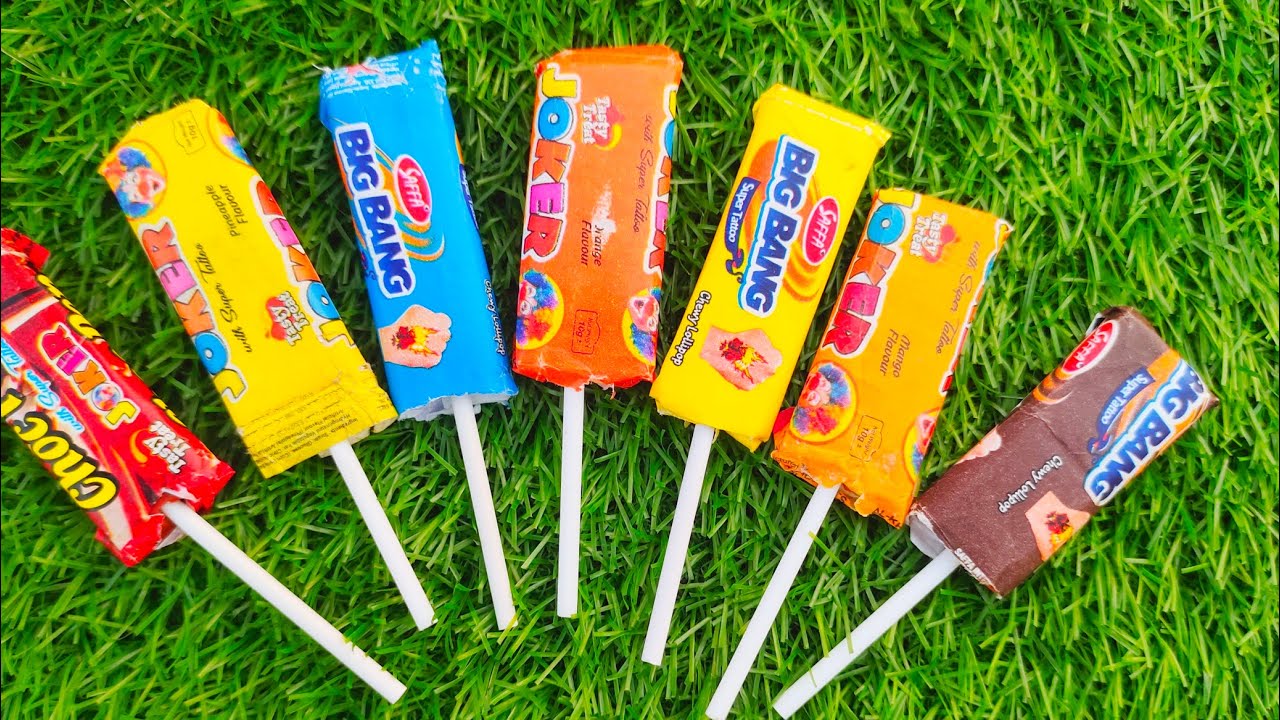 Lollipops Unpacking ASMR 🍭 Chupa Chups Big Babol, Alpenliebe Lollipop ...