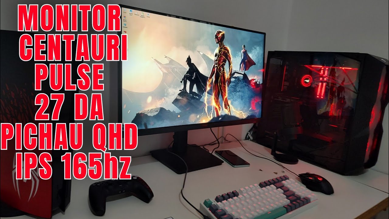 NOVO MONITOR CENTAURI PULSE 27 PICHAU QHD 165hz - YouTube