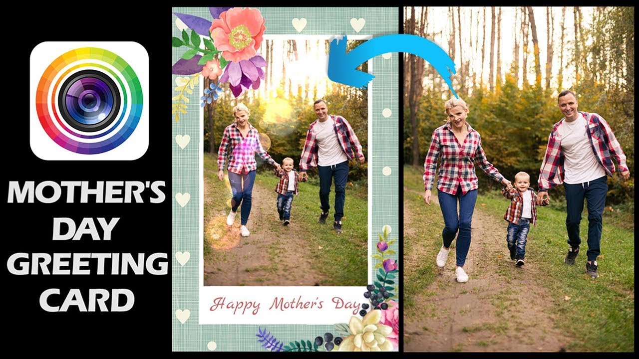 Creating a Personalized Family Greeting Card | PhotoDirector Mobile App ...