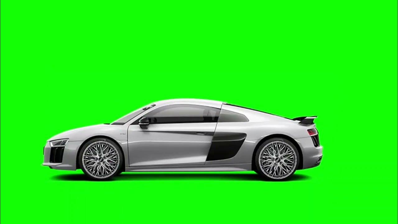 Green screen video audi R8 car | Car green screen | Audi R8 green ...
