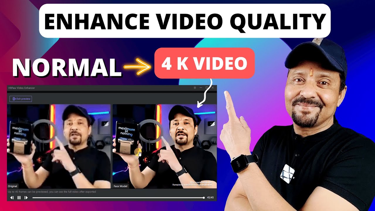 How To Enhance Any Video Quality Up To 4K In Single Click | HitPaw ...