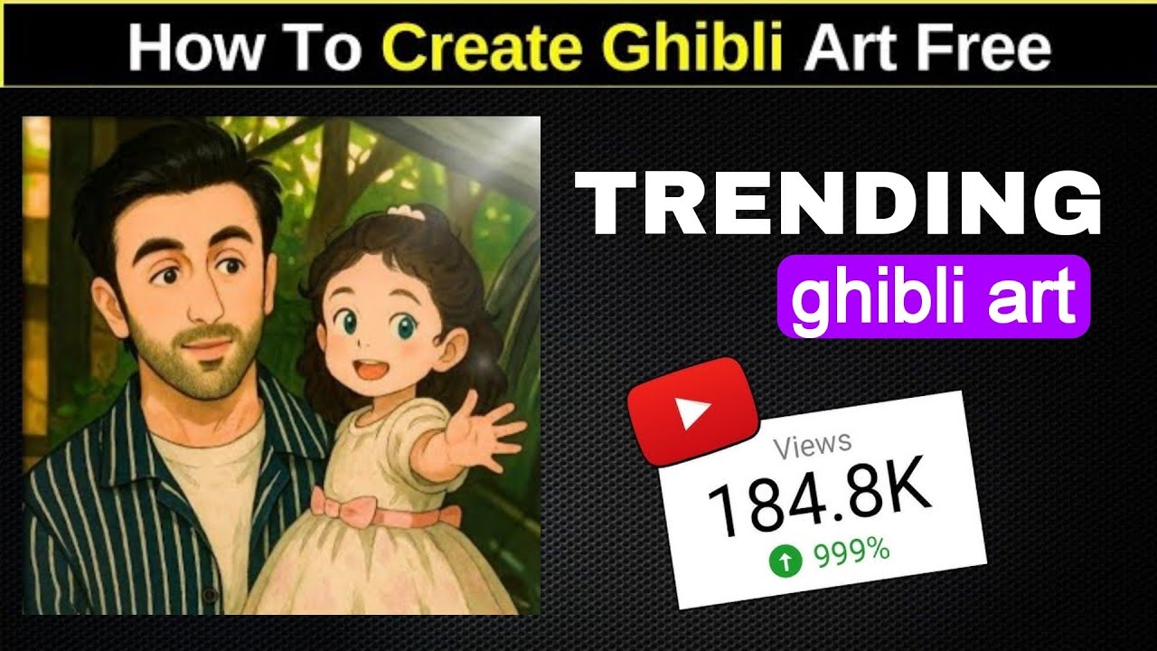 Ghibli photo kaise banaye | Ghibli art image generator | how to create ...
