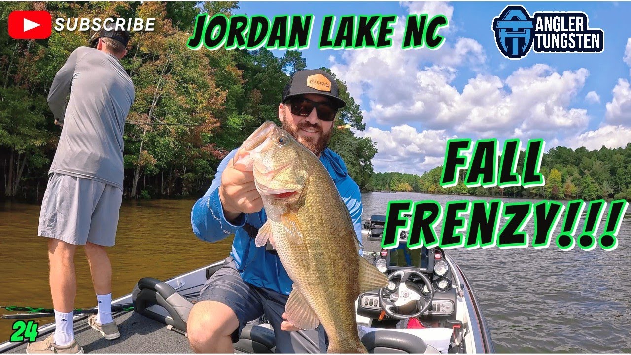 JORDAN LAKE, NC...Fall Bass Fishing Tournament! INSANE Afternoon Bite ...
